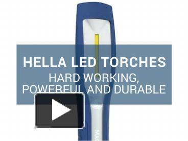 PPT – HELLA LED Inspection and Workshop Lamps by HELLA PowerPoint ...