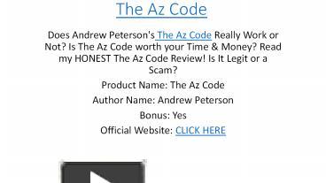 The AZ Code presentation | free to download