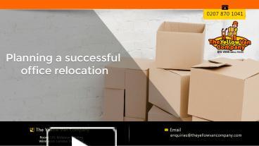 Planning a successful office relocation presentation | free to download