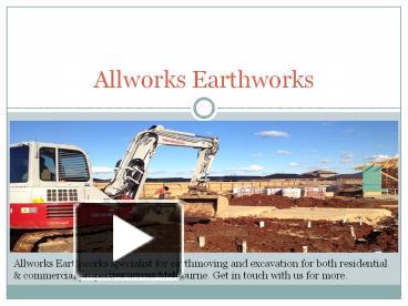 PPT – Specialist for Earthmoving and Excavation PowerPoint presentation ...