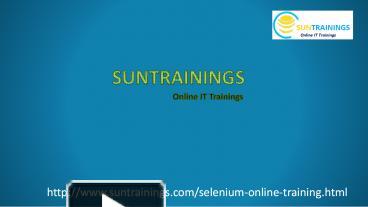 PPT – Selenium course description PowerPoint presentation | free to ...
