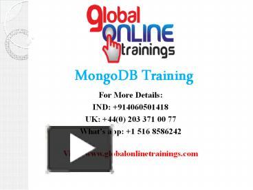 PPT – best online MongoDB Training pdf file PowerPoint presentation ...