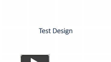 PPT – Test Design PowerPoint presentation | free to download - id ...