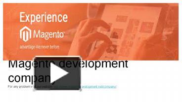 PPT – magento development company PowerPoint presentation | free to ...