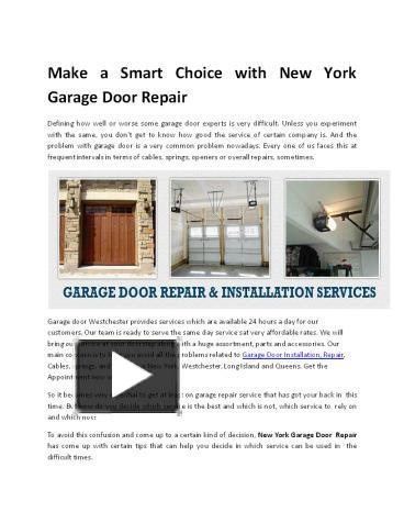 PPT – Garage door installation and repair services in Long Island | New ...