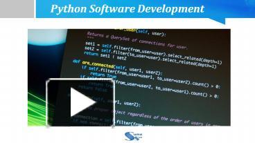 PPT – Python Software Development PowerPoint presentation | free to ...