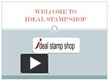 PPT – Self-inking stamps PowerPoint presentation | free to download ...