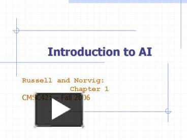 PPT – Introduction to AI PowerPoint presentation | free to download ...