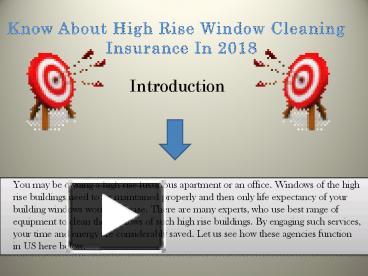 PPT – High Rise Window Cleaning Insurance Quotes PowerPoint ...