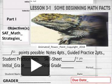 PPT – 3.1_SAT_Math_Some Beginning Math Facts PowerPoint presentation ...