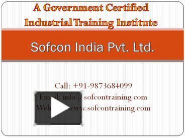 PPT – Government Certified Industrial Training - Sofcon Training ...