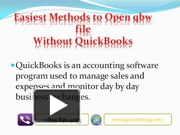 Easiest Methods to Open qbw file Without QuickBooks (1) presentation ...