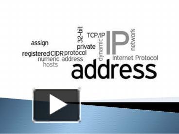 PPT – my IP address PowerPoint presentation | free to download - id ...
