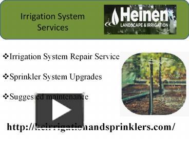PPT – Irrigation System services PowerPoint presentation | free to ...