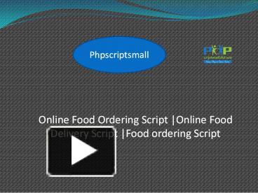 Online Food Ordering Script |Online Food Delivery Script |Food ordering ...