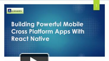PPT – React Native App Development Company PowerPoint presentation ...