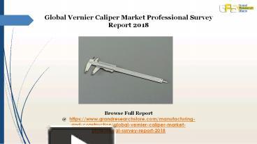 vernier caliper market presentation | free to download