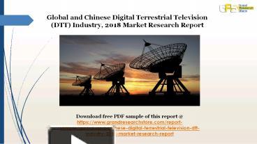 Digital Terrestrial Television DTT Industry presentation | free to download