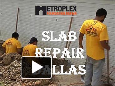 Slab repair Dallas presentation | free to download