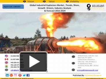 Global Industrial Explosives Market , Trends, Share, Growth Drivers ...