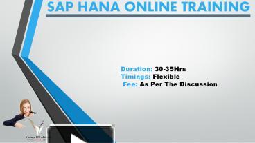 SAP HANA Training Material PPT presentation | free to download