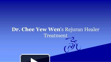 Dr. Chee Yew Wen’s Rejuran Healer Treatment (1) presentation | free to ...