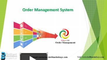 PPT – web based order management system PowerPoint presentation | free ...