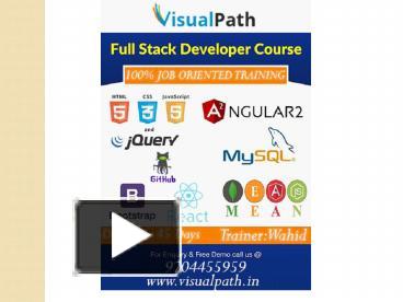 Full Stack Training In Hyderabad | Full Stack Online Training ...