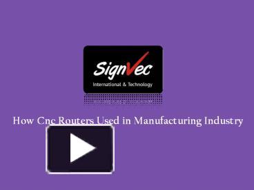 Cnc Routers presentation | free to download