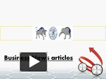 Business News articles presentation | free to download