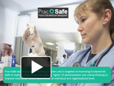 Practice Safe - Medication Management presentation | free to download
