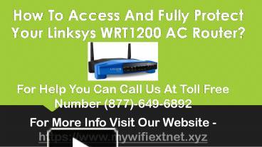 PPT – How To Access And Fully Protect Your Linksys WRT1200 AC Router ...