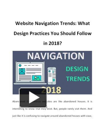 Website Navigation Trends: What Design Practices You Should Follow in ...