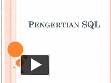 Pengertian SQL presentation | free to download