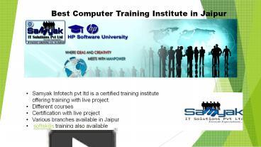 PPT – Best Computer Training Institute in Jaipur (1) PowerPoint ...
