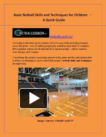 Basic Netball Skills and Techniques for Children – A Quick Guide ...