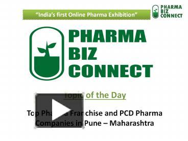 Top Pharma Franchise and PCD Pharma Companies in Pune – Maharashtra ...