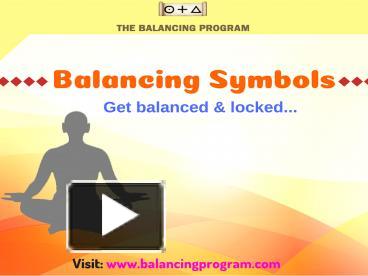 Learn Balancing Symbols at Balancing Program-Get balanced & locked ...