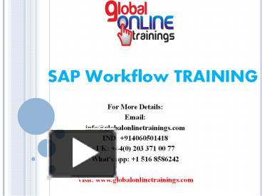 SAP Workflow Training | Best SAP Workflow online Training from India ...