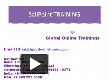 SailPoint Training | Best SailPoint Identity IQ 7.x Online Course -GOT ...