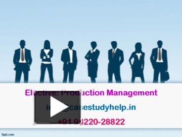 Describe the differences between Manufacturing Operations and Service ...