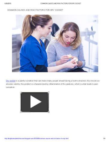 PPT – COMMON-CAUSES-AND-RISK-FACTORS-FOR-DRY-SOCKET PowerPoint ...