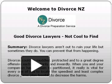 Divorce in New Zealand at divorcenz presentation | free to download