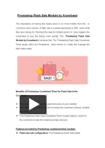 PPT – Prestashop Flash Sale Module by Knowband PowerPoint presentation ...