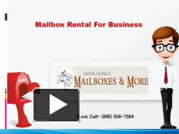 PPT – Mailbox Rental For Business Address PowerPoint presentation ...