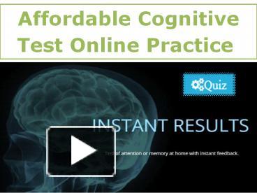 PPT – Affordable Cognitive Test Online Practice PowerPoint presentation ...