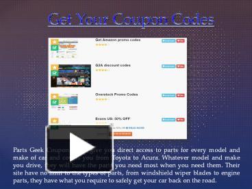 PPT – Get Your Coupon Codes PowerPoint presentation | free to download ...
