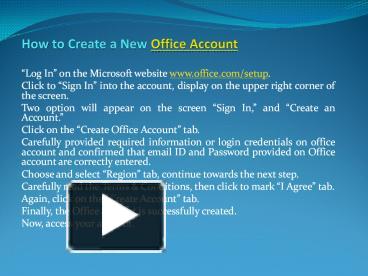 PPT – office.com/setup| How to Install Office Setup PowerPoint ...