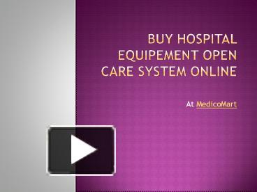 Hospital Open Care System presentation | free to download