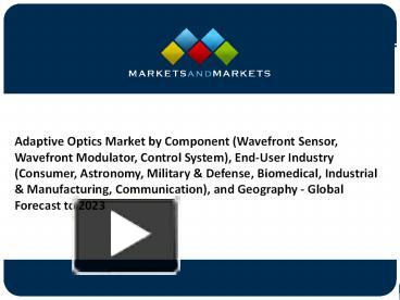 PPT – Adaptive Optics Market New Experts Report Is Out - Future ...